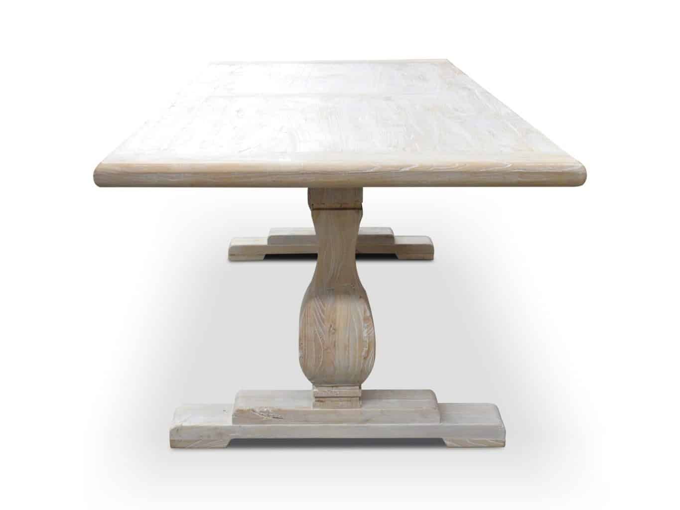 Milan Dining Table – White Washed Elm